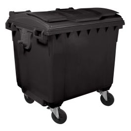 Container gunoi HDPE capac plat 1100 L Roșu - Meșterești