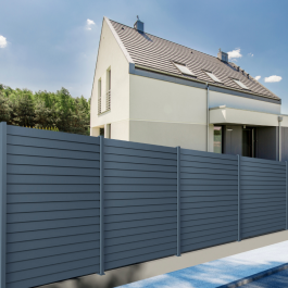 Șipcă gard 3D WPC Tara cu rizuri 12 x 2,4 x 200 cm Periat două fețe ...